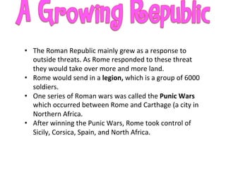 Roman empire lesson 2 the Roman Republic | PDF