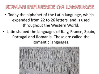 Roman empire lesson 4 the legacy of rome | PPTX