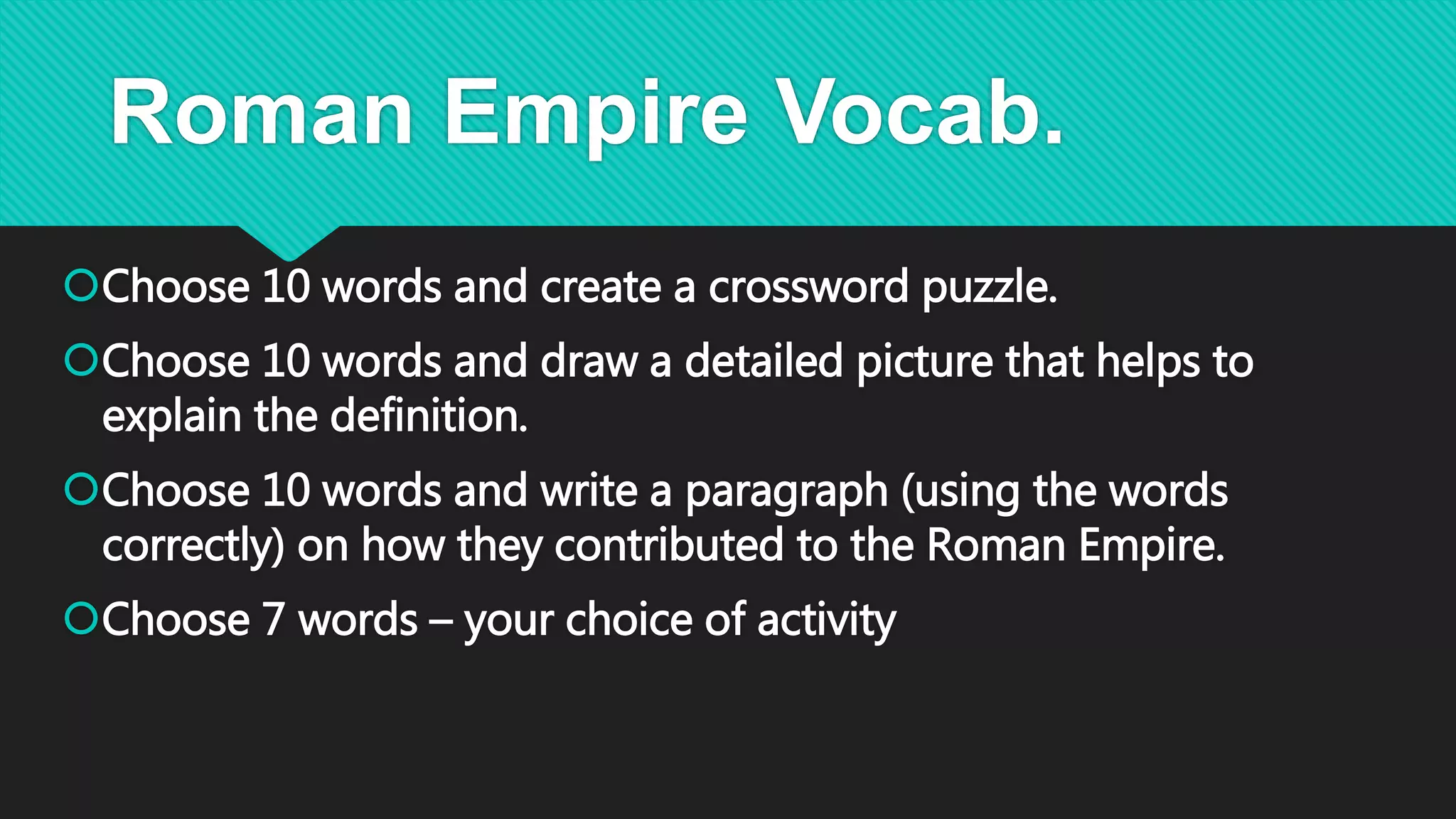 Roman empire vocab. | PPT