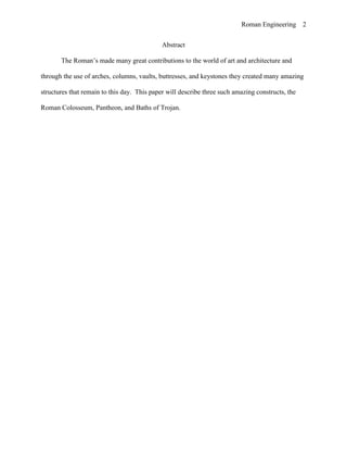 Roman engineering -assn_4_-_individual_project_-_schwappach | PDF