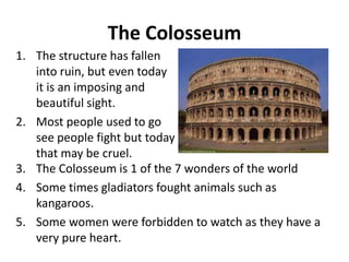 Ancient Roman Entertainment