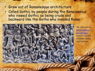 Romanesque and Gothic Architecture (Analysis, Info etc.) | PPT