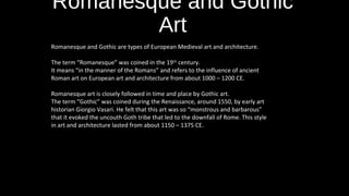 Romanesque and Gothic art | PPT
