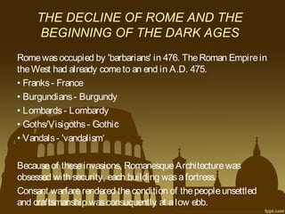 Romanesque Art and Gothic Art | PPT