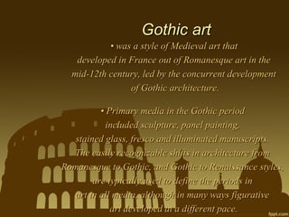 Romanesque Art and Gothic Art | PPT
