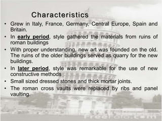 Romanesque arch mins | PPTX