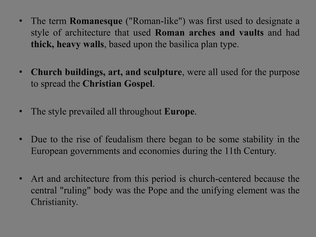 Romanesque Architecture | PPTX | Christianity | Religion & Spirituality