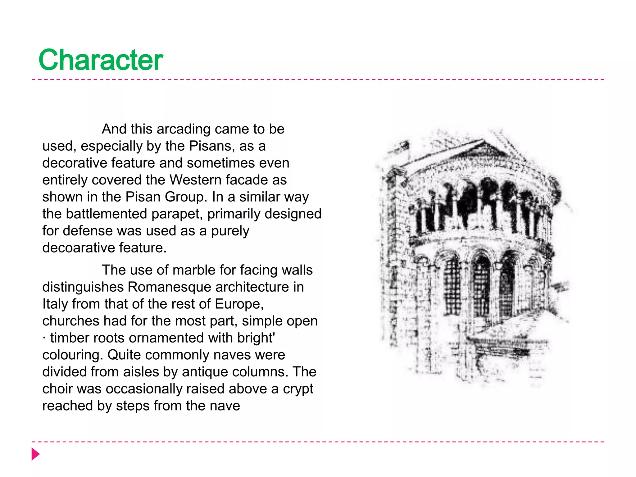 Romanesque Architecture in Italy | PPTX
