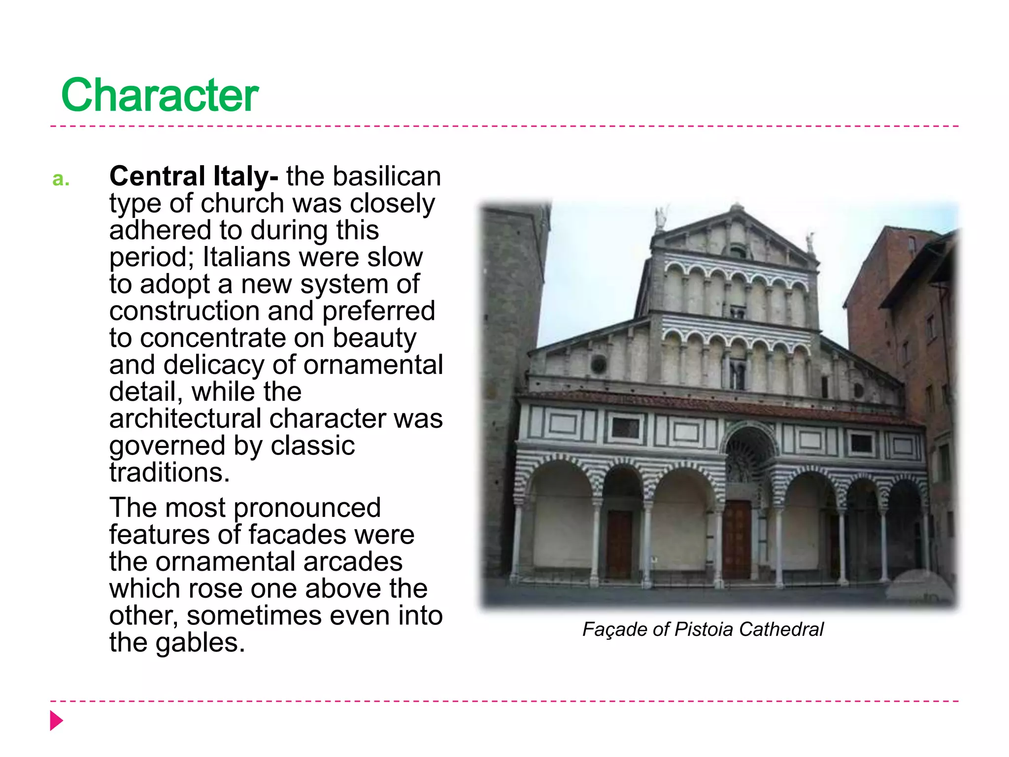 Romanesque Architecture in Italy | PPTX