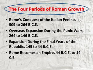 Roman expansion web | PPT