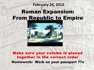 Roman expansion web | PPT
