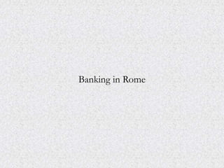 Roman Finance | PPTX
