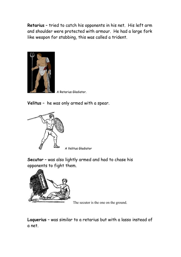 ROMAN EMPIRE The Gladiators. | DOC