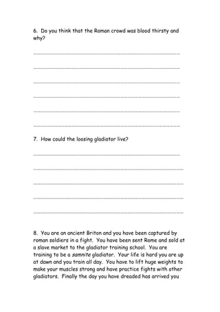 ROMAN EMPIRE The Gladiators. | DOC