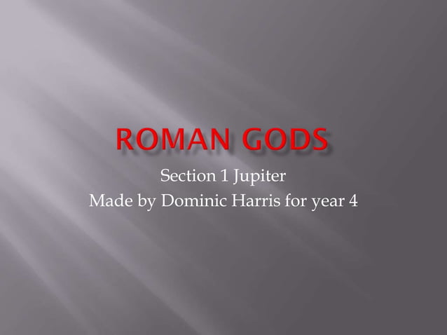 Roman gods | PPTX