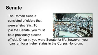 Roman Government Presentation | PDF