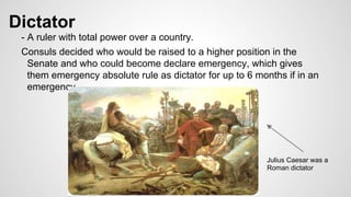 Roman Government Presentation | PDF
