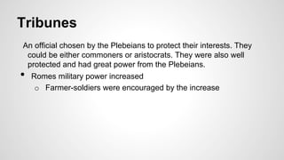 Roman Government Presentation | PDF