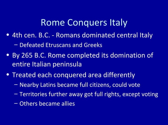 Roman Gov Structure Punic Wars | PPT