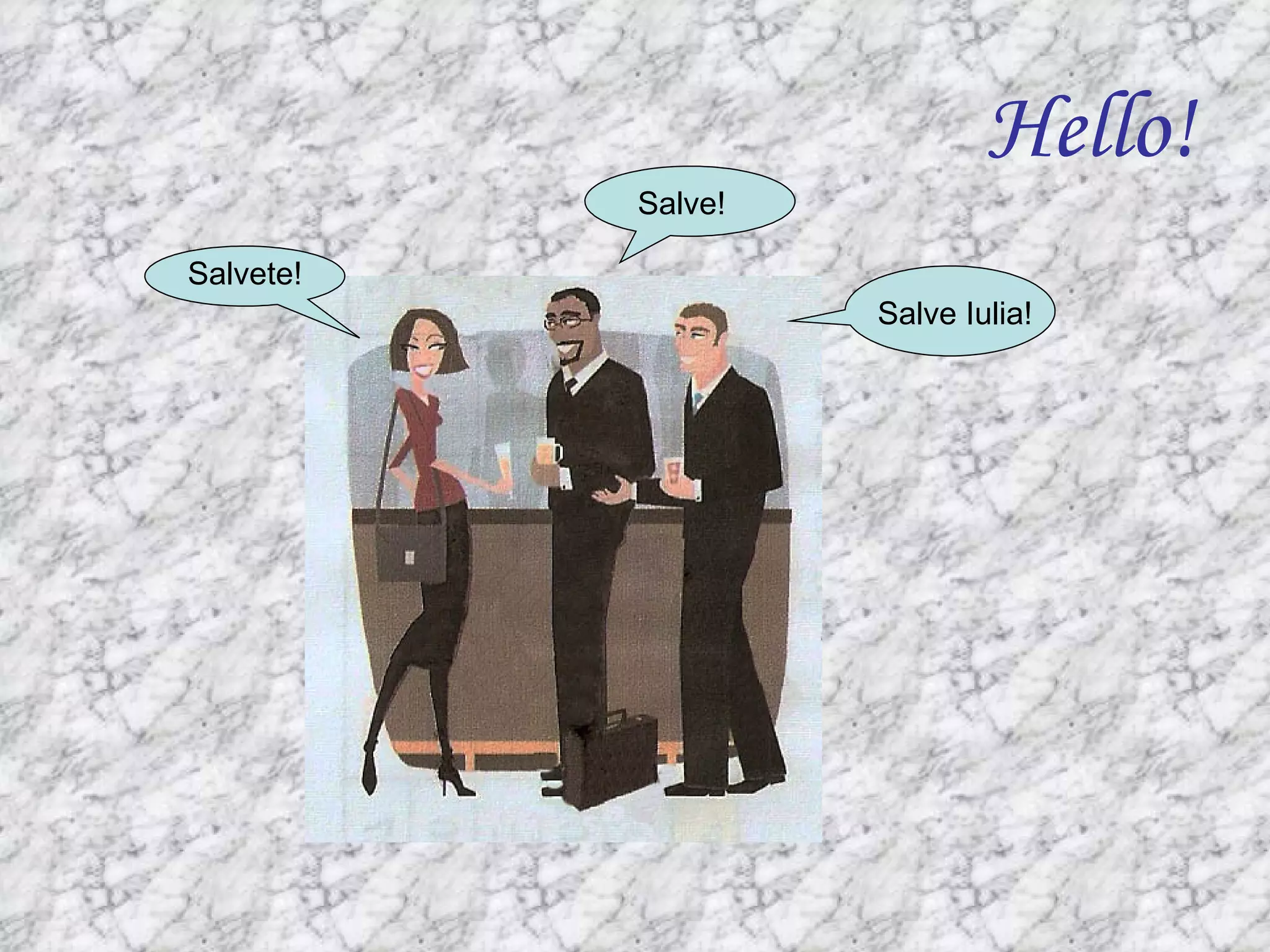 Roman greetings | PPT