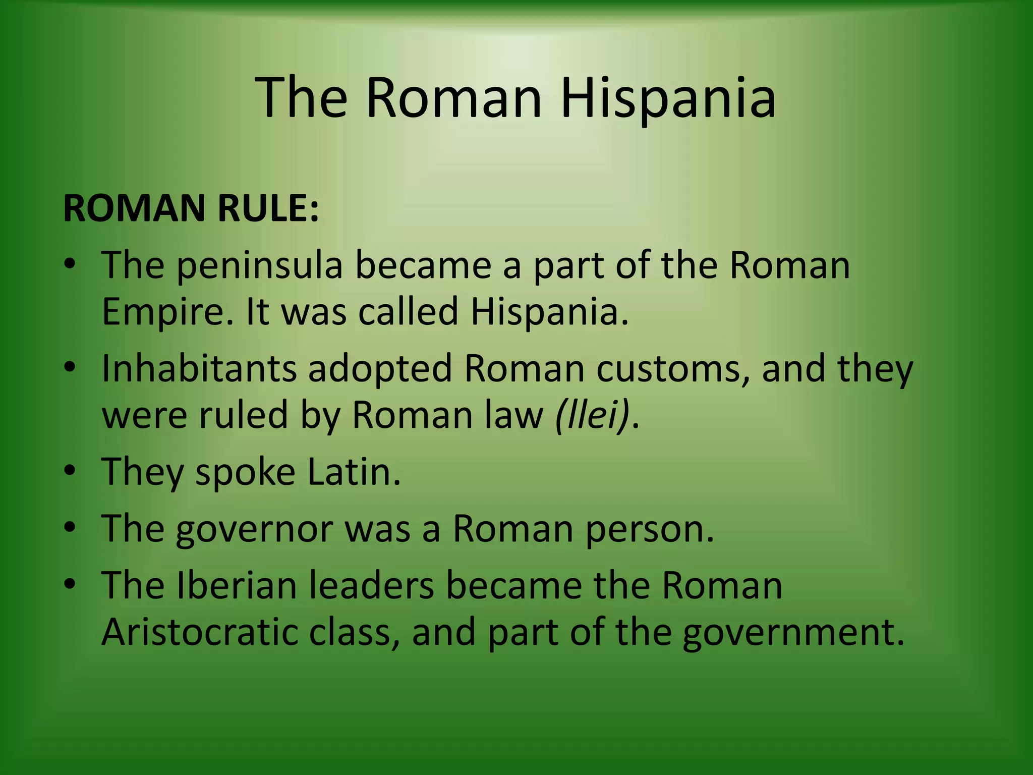 Roman hispania | PPT