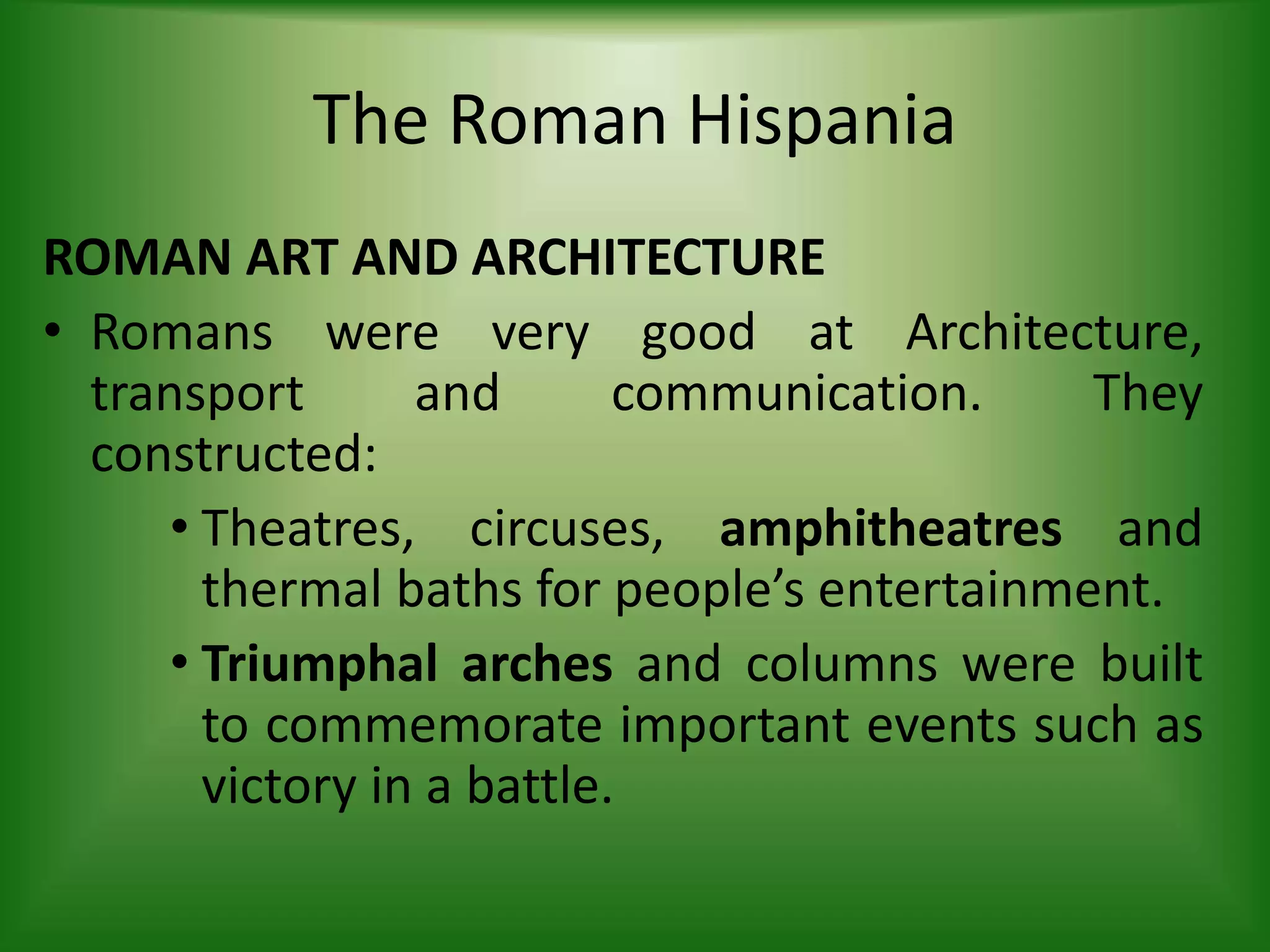 Roman hispania | PPT