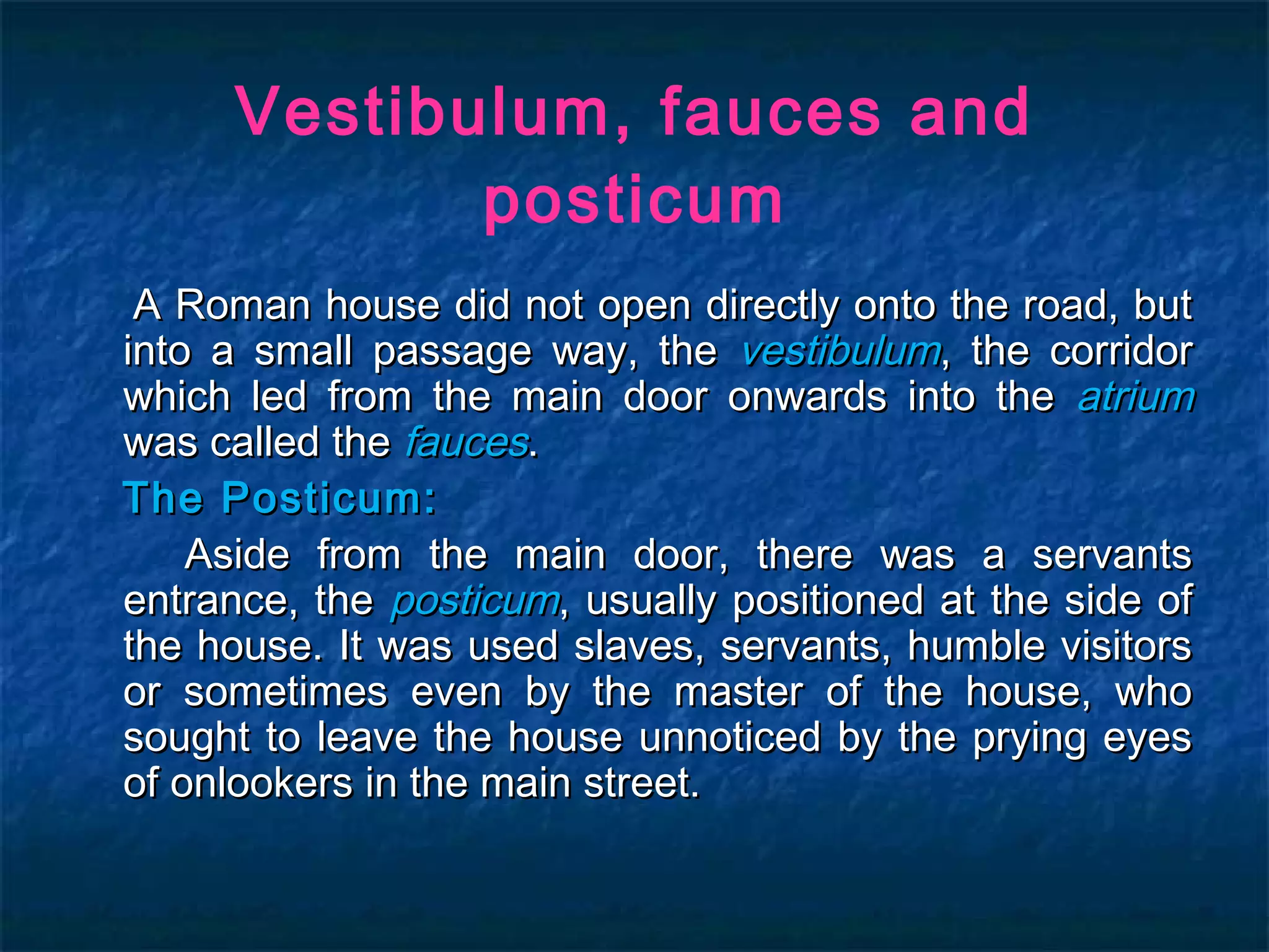 Houses in ancient Rome | PPT