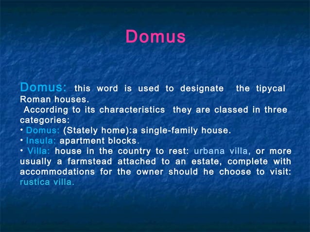 Houses in ancient Rome | PPT