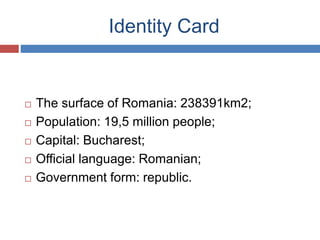 Romania | PPTX | Europe Travel | Travel Locations