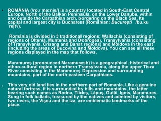 Maramures- The 5 Senses | PPT