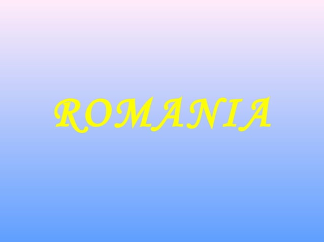 The cultural identity and the ethnic structure of the Romanian people | PPT