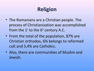 The cultural identity and the ethnic structure of the Romanian people | PPT