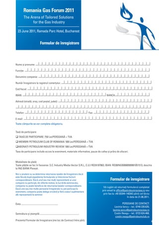 Romania gas forum 2011 ro | PDF