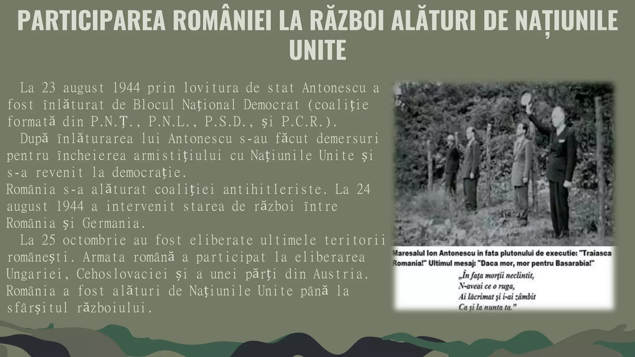 Romania in al doilea razboi mondial | PPTX