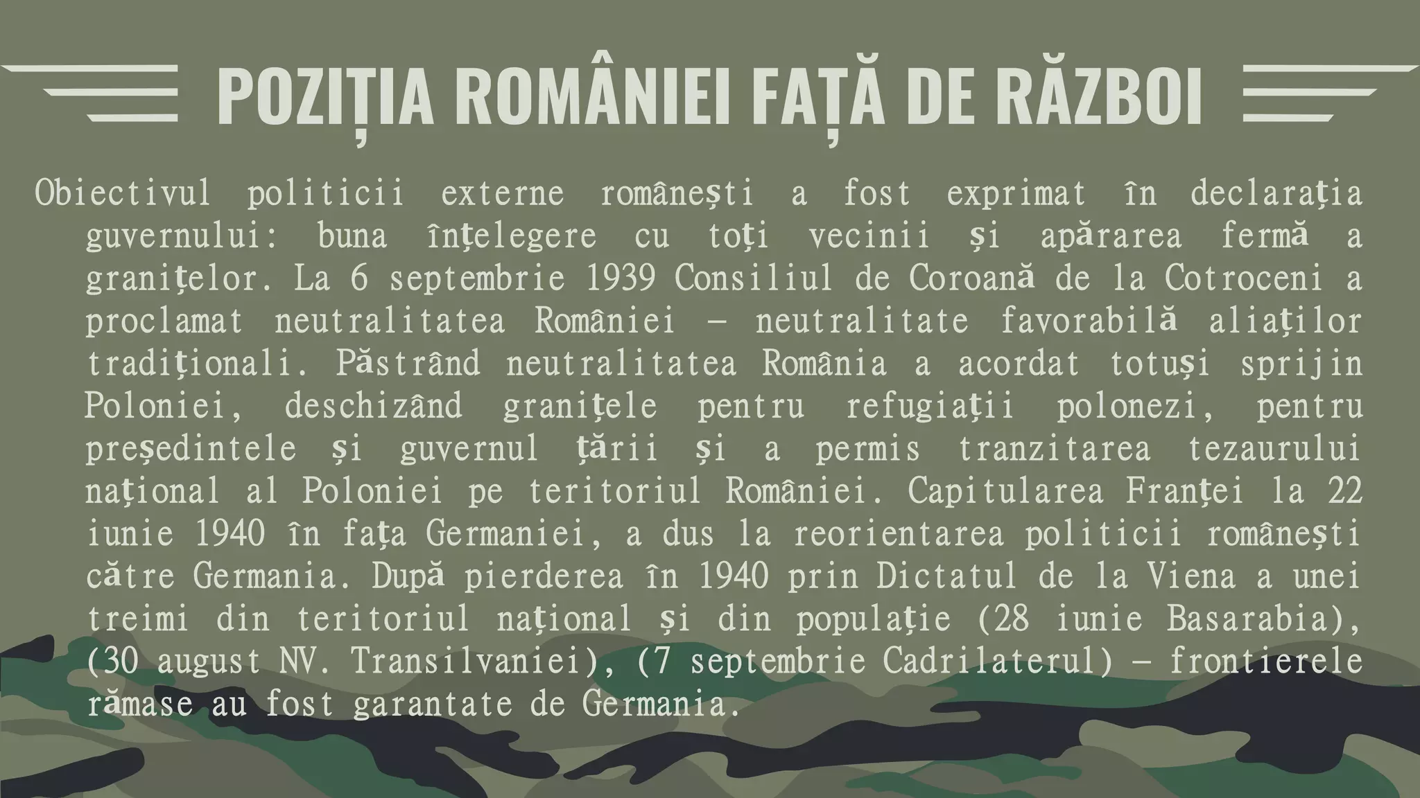 Romania in al doilea razboi mondial | PPTX
