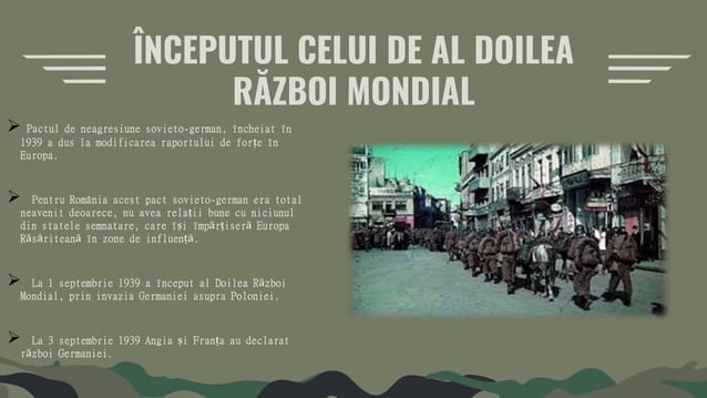 Romania in al doilea razboi mondial | PPTX
