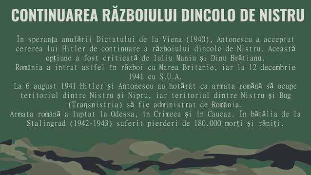Romania in al doilea razboi mondial | PPTX