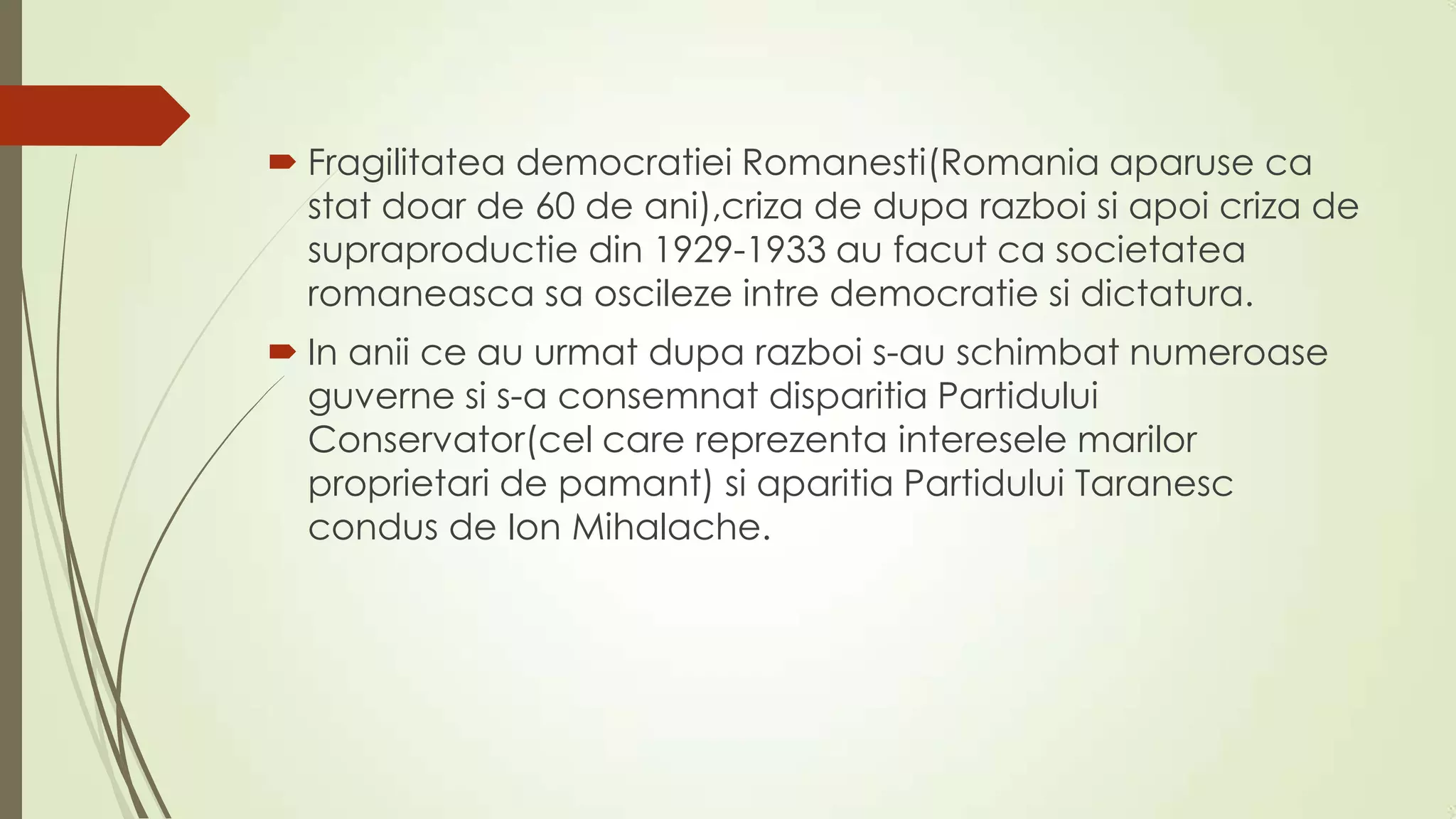 Romania in perioada interbelica | PPTX