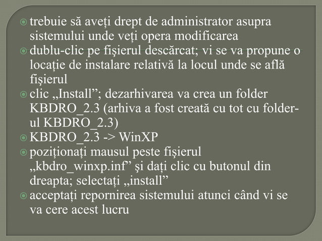 Romania Keyboard | PPTX