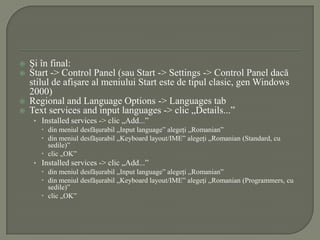 Romania Keyboard | PPTX