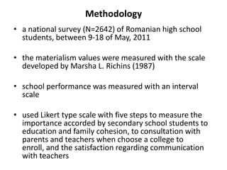 Romanian secondary school students | PPT