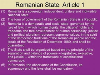 Romanian Constitution | PPT