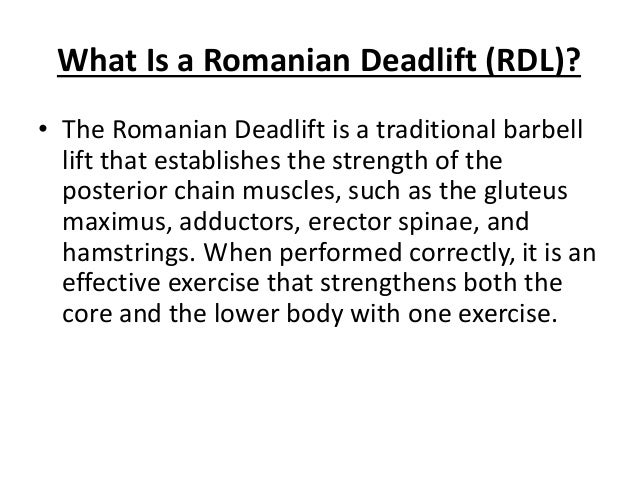 Romanian Deadlift: How to, Benefits, Tips, and Variations | PPTX