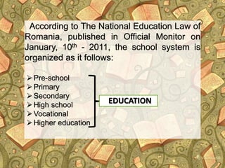 Romanian educational system | PPT