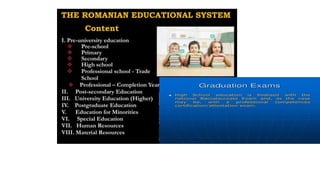 Romanian educational system | PPTX