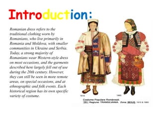 Romanian folk costumes | PPT