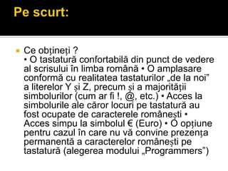 Romanian keyboard | PPTX