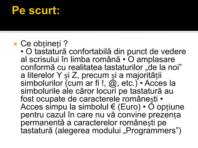 Romanian keyboard | PPT