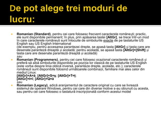 Romanian keyboard | PPTX