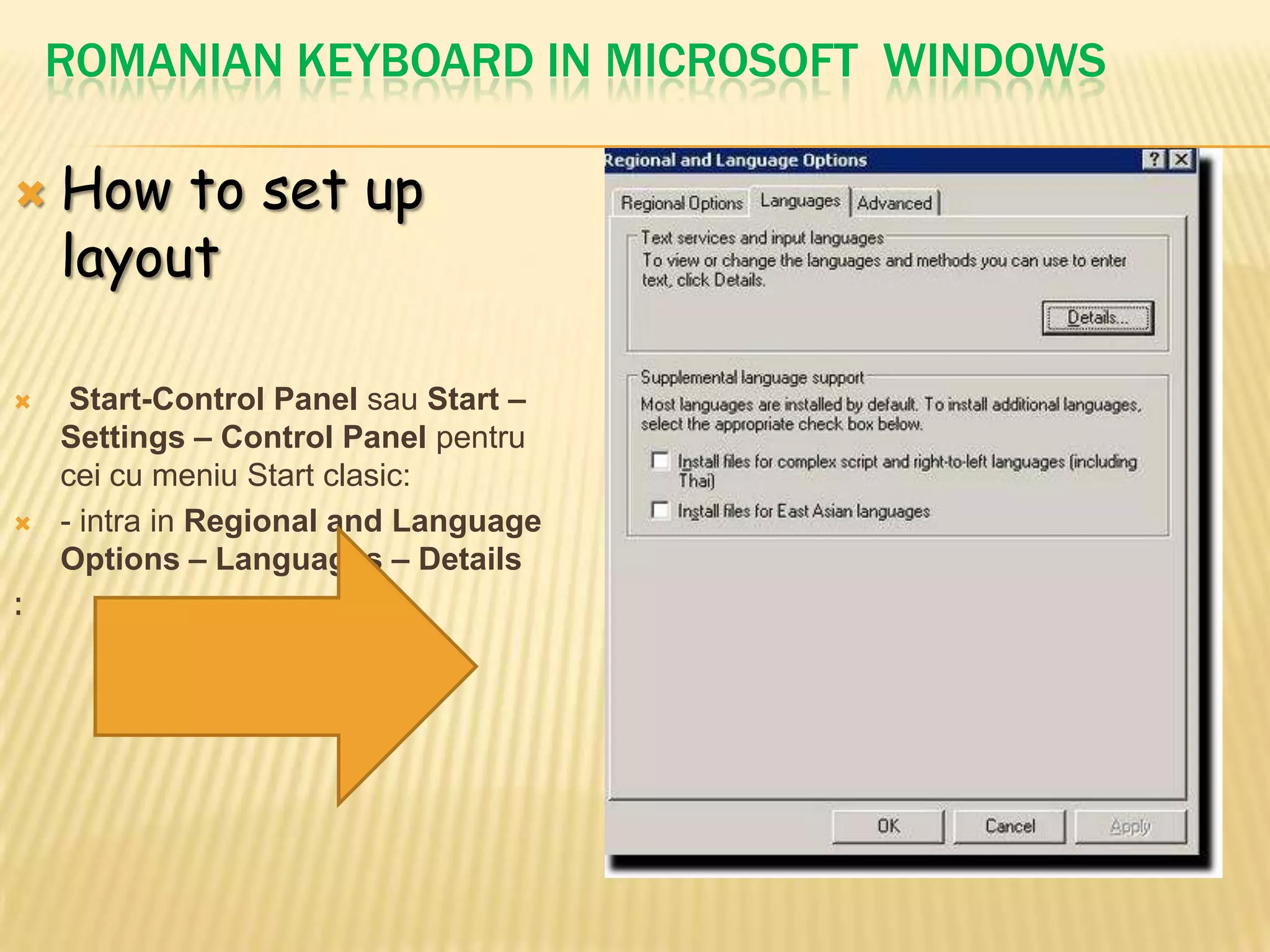 Romanian keyboard layout in windows | PPTX